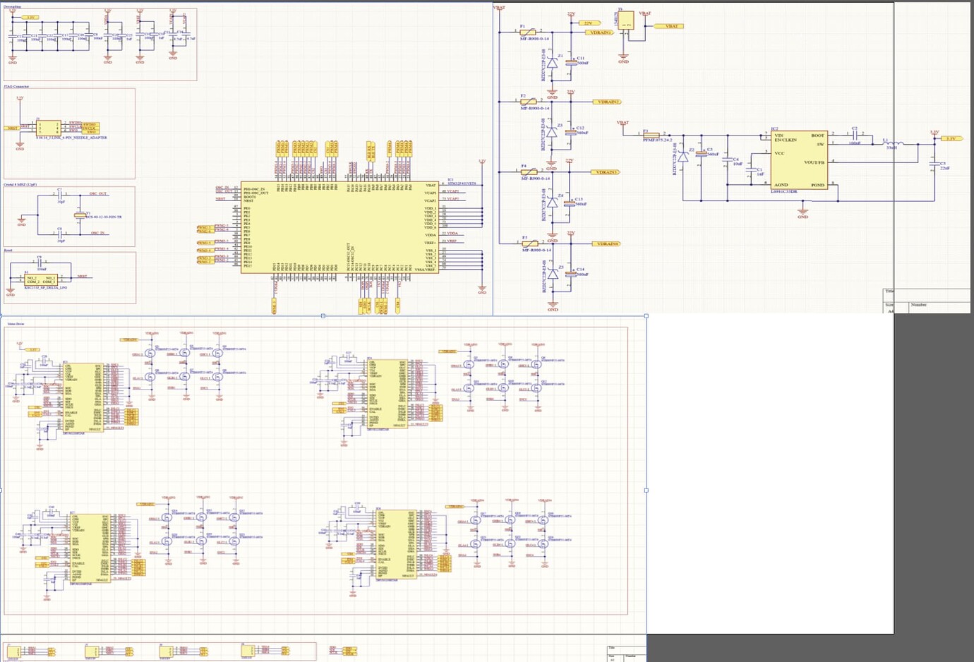 4 * DRV8323SRTAR and STM32F401VET6 Prototype Schematic Review ...