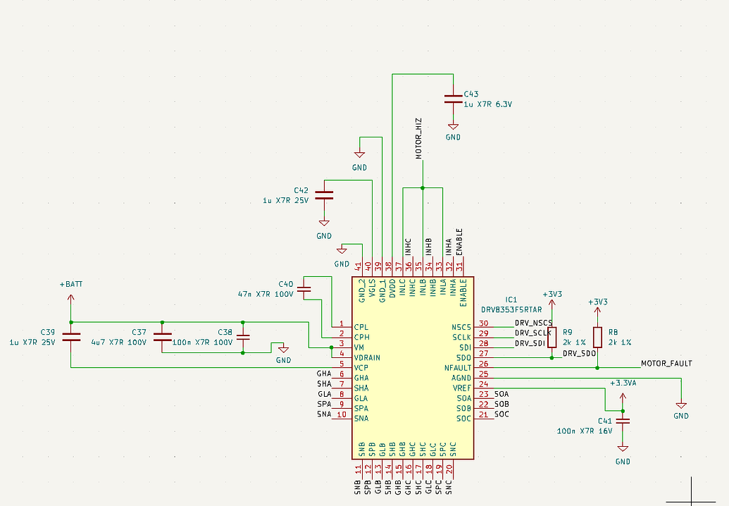 DRV8353 and STM32G474 schematic review - hardware support - SimpleFOC ...