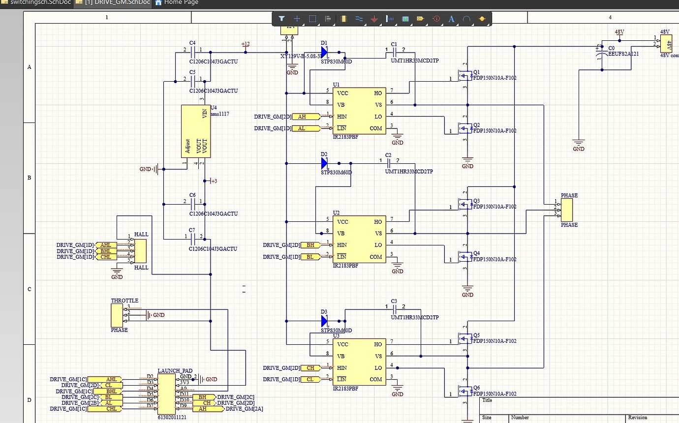 Maxon EC-I 52 48V 440watts configuring with Own built motor drive with ...
