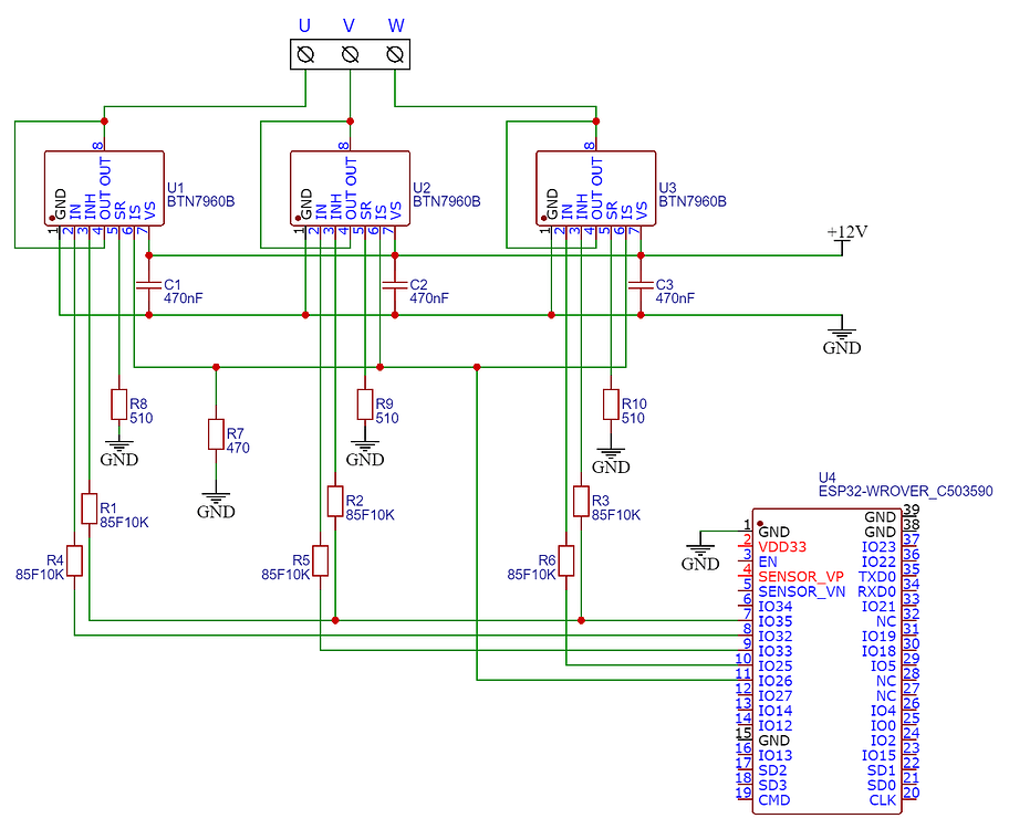3x BTS7960 design for BLDC - hardware support - SimpleFOC Community