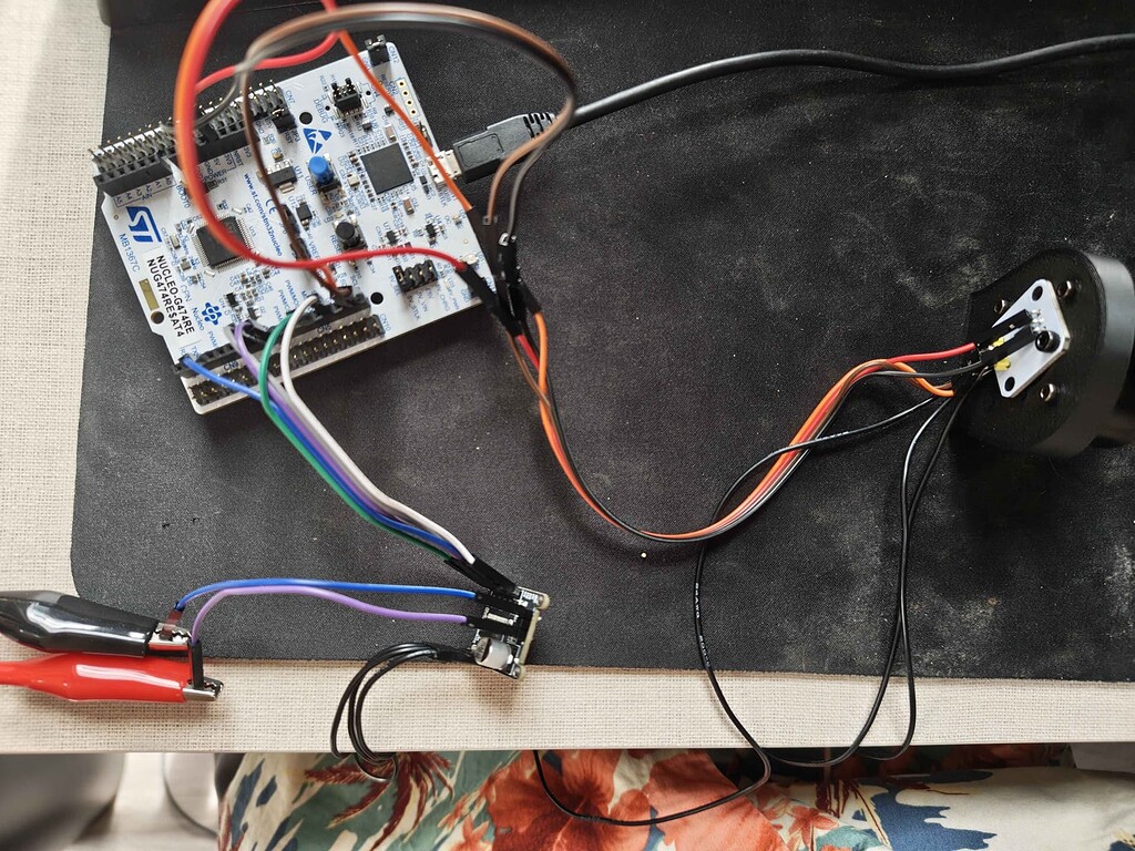 Need help with FOC control of GM3506, using AS5600, SimpleFOCmini V1.0 and STM32G474RE ...